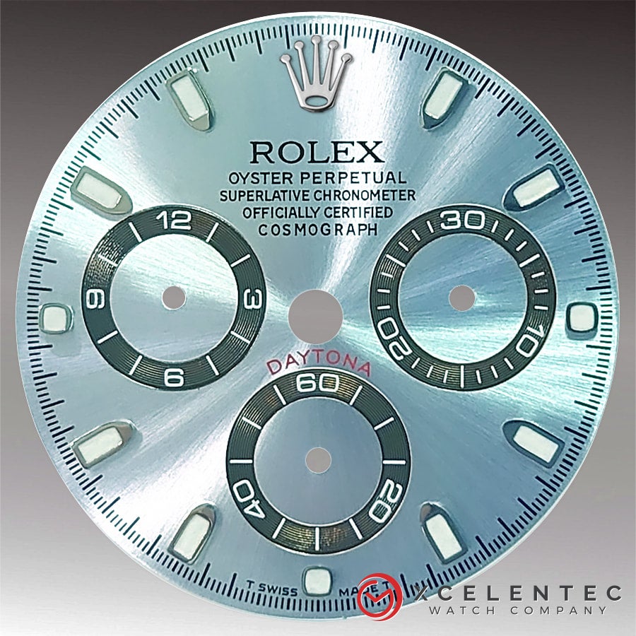 Rolex Daytona SS Ice Blue Lumi Dial for 4130 Caliber | XCELENTEC